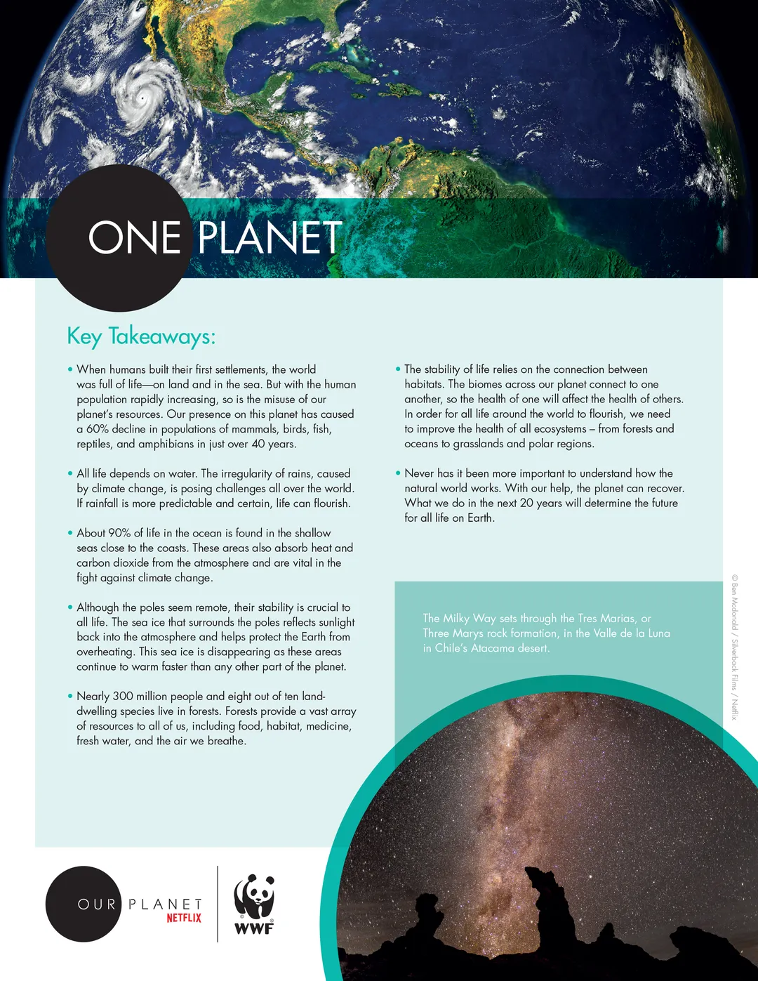 Our Planet educator guides | WWF