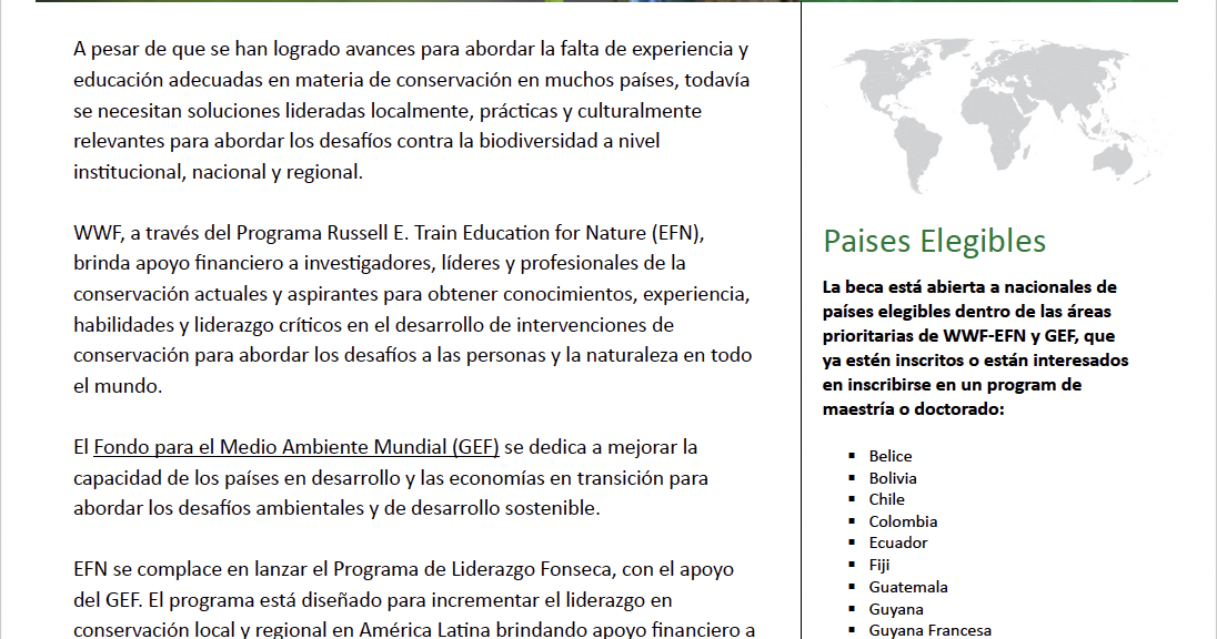 Fonseca SP Guidelines 2025 | World Wildlife Fund